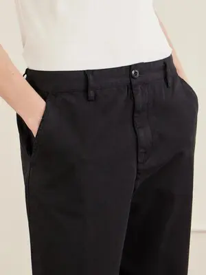 Eterne Benson Cotton-gabardine Straight-leg Pants