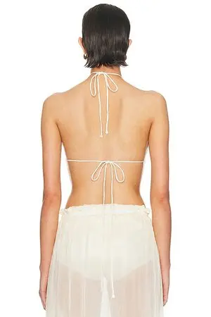 Chan Luu Beaded Halter Top