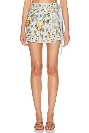 Agua Bendita Luna Mini Sarong Skirt - Valle
