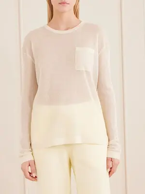 TWP Crocheted Cashmere Sweater With Pocket