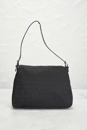 Fendi Zucchino Mama Baguette Shoulder Bag