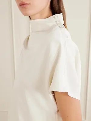 TWP Draped Satin Blouse