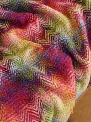 Missoni Montgomery Fringed Striped Recycled Wool-blend Throw