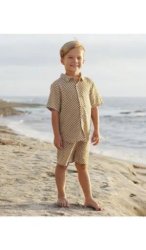 RYLEE + CRU Checkerboard Boardshorts - Ocre Check