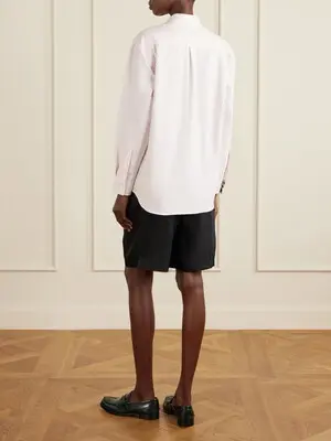 Burberry Letitia Logo-embroidered Oxford Shirt