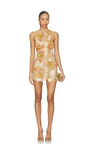 ZULEYHA KURU Manon Sequin Embellished Floral Dress