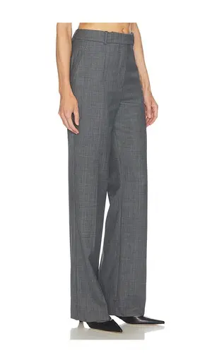 GANNI Wool Melange Suiting Straight Pant
