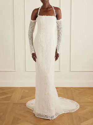 DANIELLE FRANKEL Evie Embroidered Tulle And Organza Gown