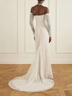 DANIELLE FRANKEL Evie Embroidered Tulle And Organza Gown