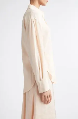 Victoria Beckham Slim-fit Silk Button-up Shirt