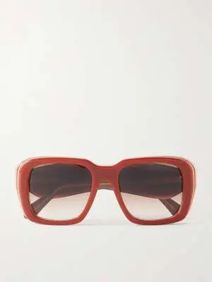 Loewe Paula's Ibiza Square-Frame Sunglasses Brick