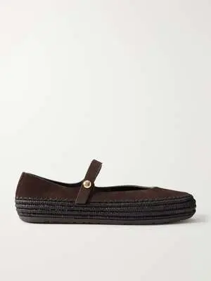 Loewe Rio Suede Mary Jane Espadrilles