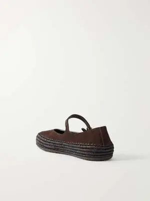 Loewe Rio Suede Mary Jane Espadrilles