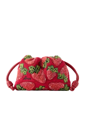 Loewe Paula's Ibiza Flamenco Clutch - Red