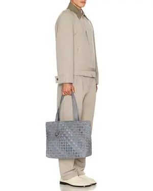 Bottega Veneta Intrecciato 15 Melange Denim Sue Ave Tote