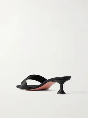 Amina Muaddi Andreea 45 Satin Mules