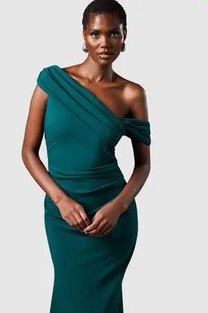 Coast Asymmetrical Neckline Maxi Dress