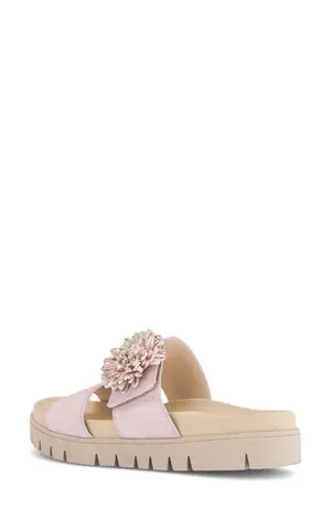 Gabor Two-strap Sandal With Floral Embellishment - Bloom