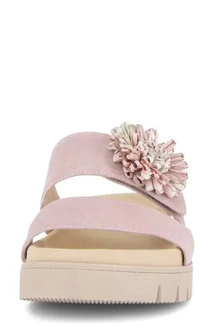 Gabor Two-strap Sandal With Floral Embellishment - Bloom