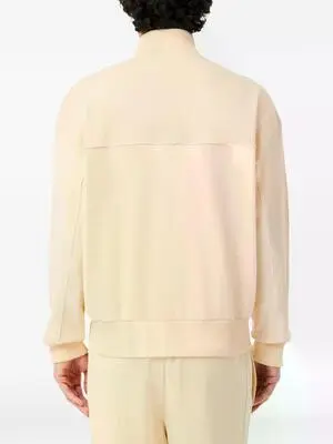 Lacoste Logo-patch Zip-up Sweater - Neutrals