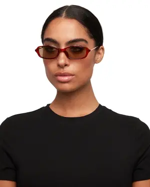 OTRA Caysee Rectangular Sunglasses - Red