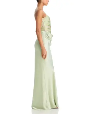 SAU LEE Frances Gown - Pastel Pistachio