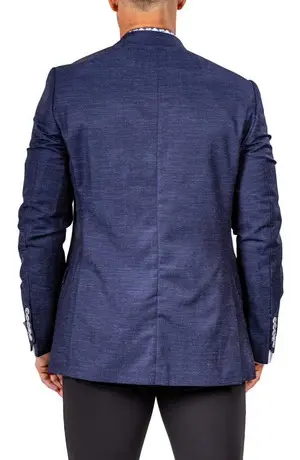 MACEOO Slub Wool & Silk Blend Sport Coat