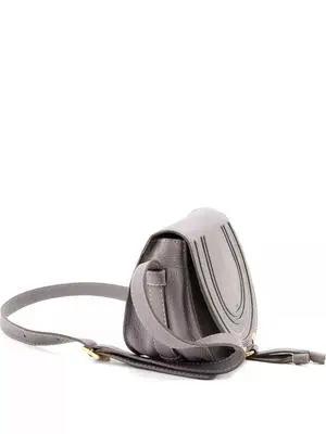 Chloé Marcie Leather Mini Crossbody Bag - Grey
