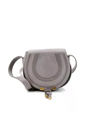 Chloé Marcie Leather Mini Crossbody Bag - Grey