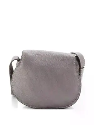 Chloé Marcie Leather Mini Crossbody Bag - Grey