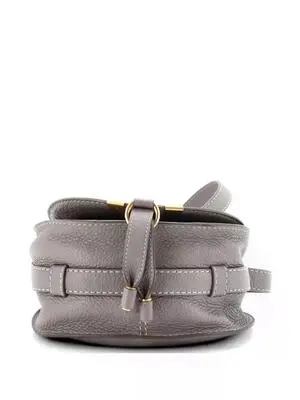 Chloé Marcie Leather Mini Crossbody Bag - Grey