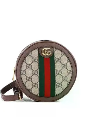 Gucci Ophidia Round Gg Coated Canvas Mini Backpack