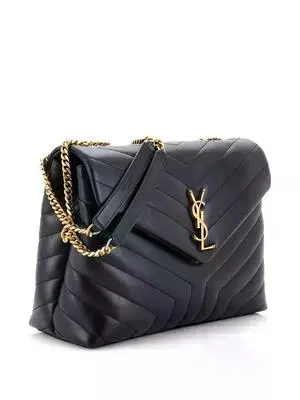 Saint Laurent Loulou Matelassé Chevron Leather Medium Shoulder Bag