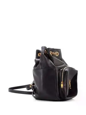 Saint Laurent Jamie Leather And Suede Backpack