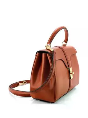 Celine 16 Small Satchel - Brown