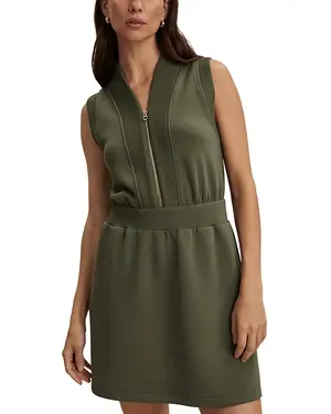 Varley Polyanna Half Zip Dress - Thyme