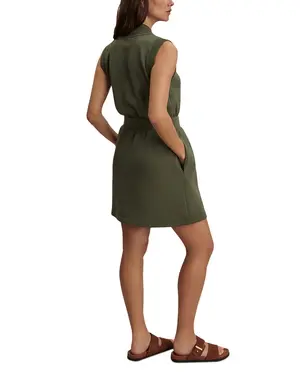 Varley Polyanna Half Zip Dress - Thyme