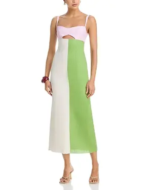 Cala De La Cruz Round Neck Day Dresses