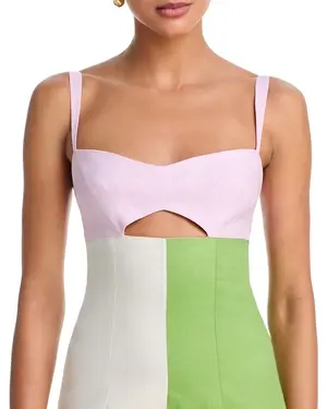 CALA DE LA CRUZ Nara Midi Dress - Forest