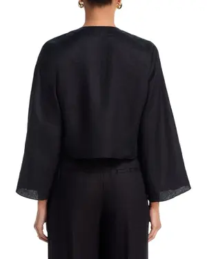 CALA DE LA CRUZ Sassari Linen Top