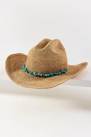 CHEVEUX CORP. Raffia Rancher Hat