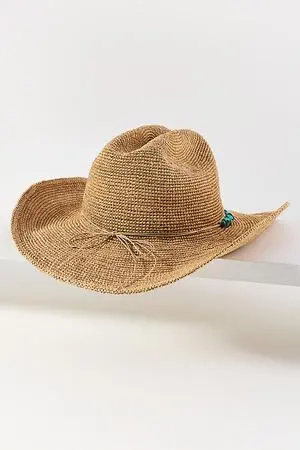 CHEVEUX CORP. Raffia Rancher Hat
