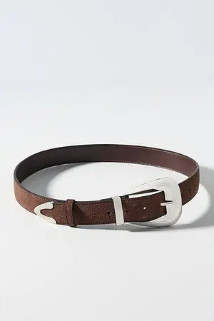 8 Other Reasons Carole Suede Belt - Brown/silver