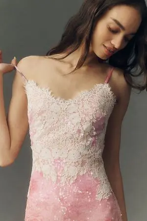 Bhldn Sequin Lace Maxi Dress