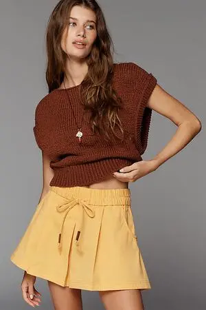 Maeve Skirty Chino Utility Shorts - Mango