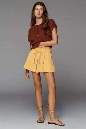 Maeve Skirty Chino Utility Shorts - Mango