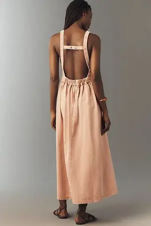 Anthropologie Halterneck Cotton Maxi Dress