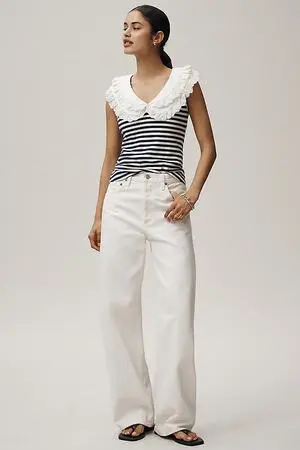 Maeve Ruffle Collar Tank Top