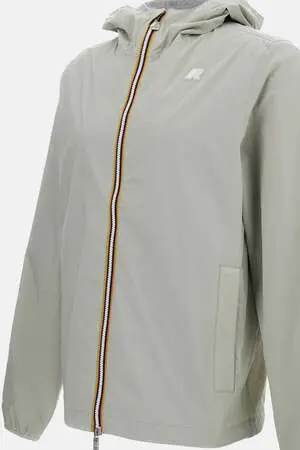 K-WAY Cropped Stretch Nylon Jersey Jacket - Beige