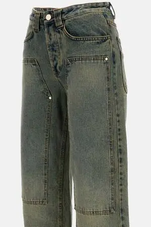 META CAMPANIA COLLECTIVE Milton Tea-wash Denim Carpenter Pants